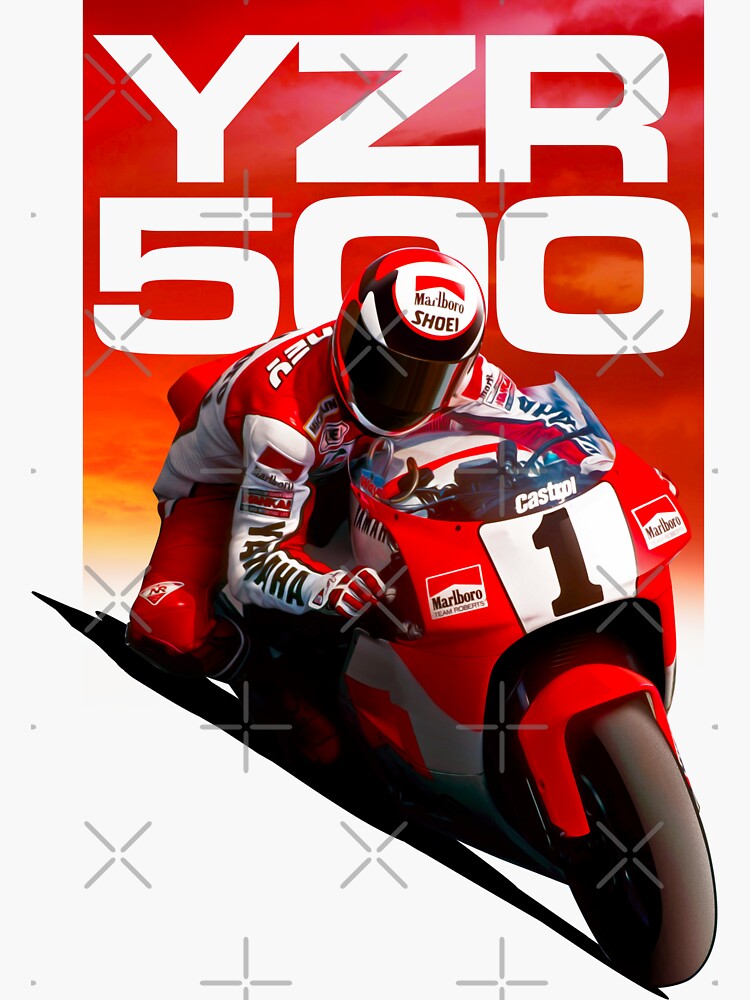 "YZR 500" Sticker for Sale by retroquarter | Redbubble