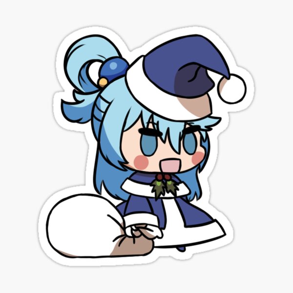 "Padoru Aqua Konosuba" Sticker for Sale by weirdo97 | Redbubble