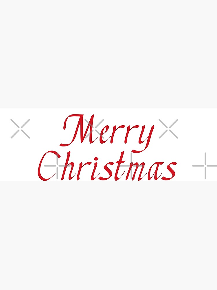 "Merry Christmas - in cursive letters" Poster by electroillusion ...