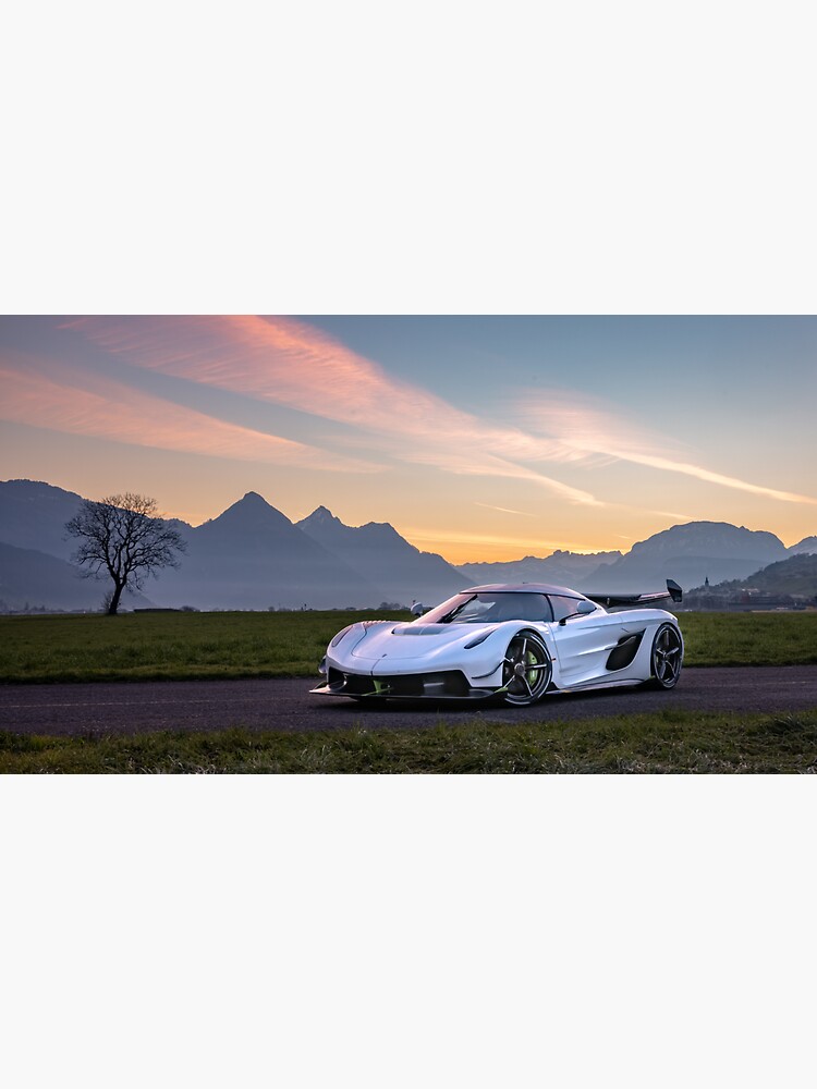 "Koenigsegg Jesko landscape" Sticker for Sale by Vtecminded | Redbubble