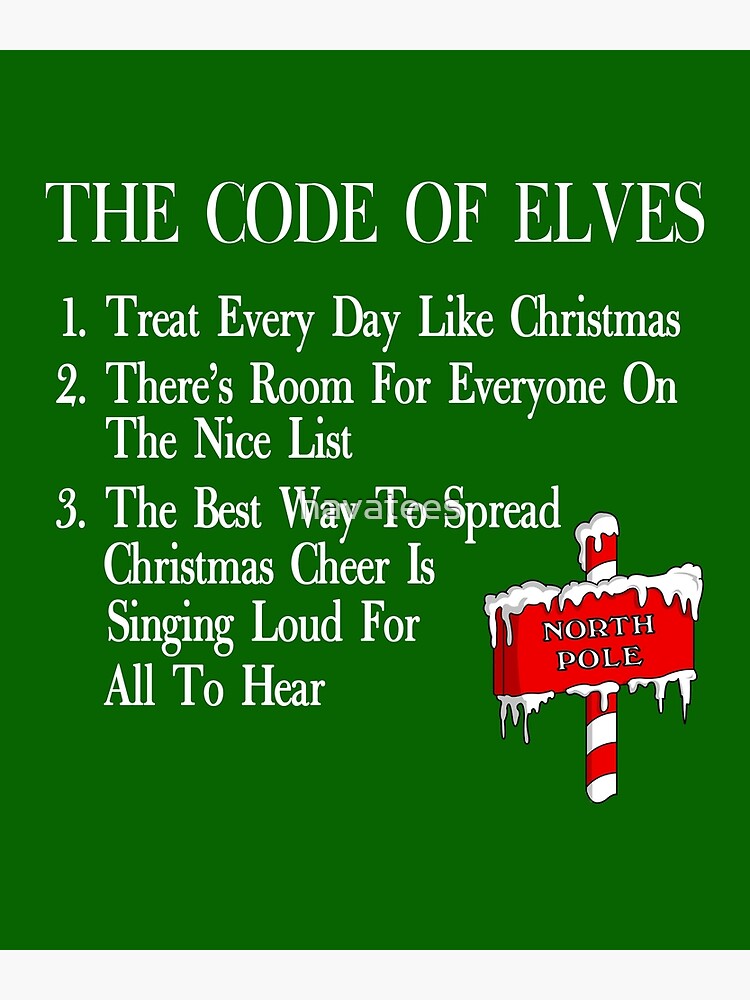 "The Code of Elves" Poster for Sale by havatees | Redbubble