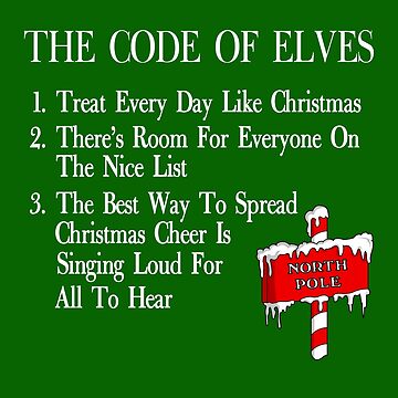 "The Code of Elves" Poster for Sale by havatees | Redbubble