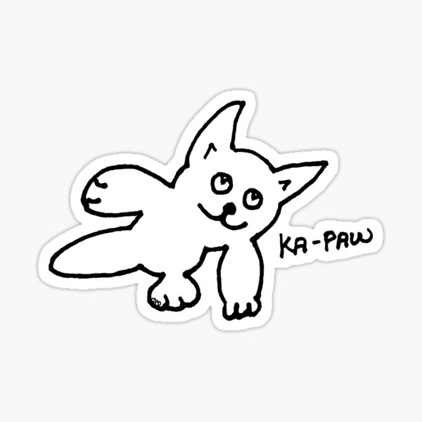 "KA-PAW Kitty" Sticker by GiiPiiD | Redbubble