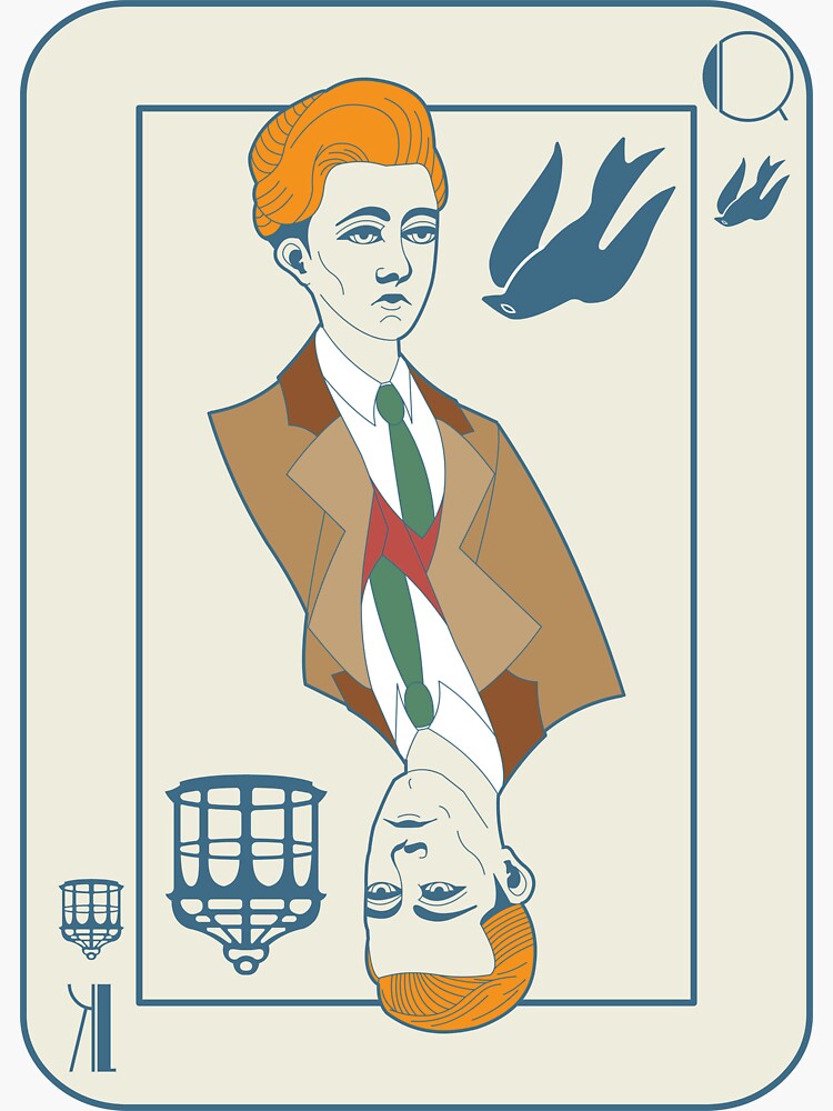"Lutece Playing Card" Sticker for Sale by AdmiralFlapPlak | Redbubble