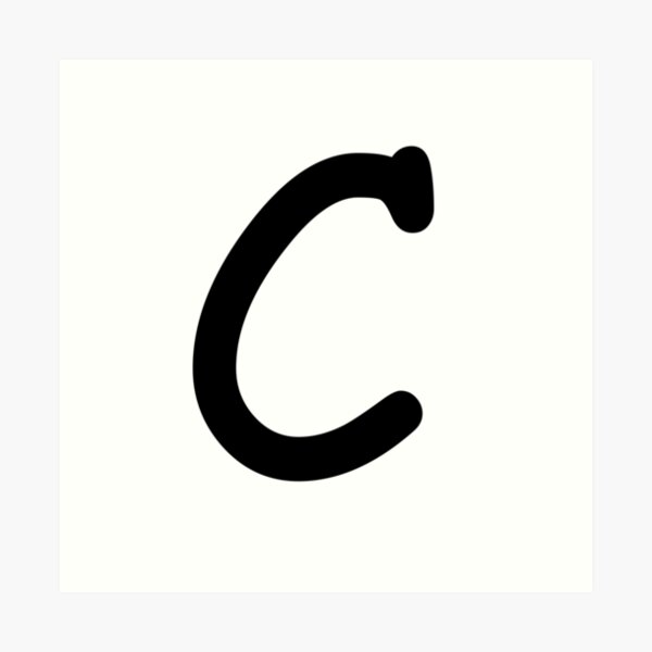"The Letter C - Comic Sans" Art Print by etlinguae | Redbubble