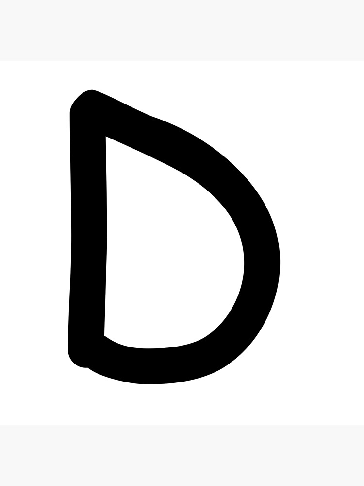 "The Letter D - Comic Sans" Poster for Sale by etlinguae | Redbubble