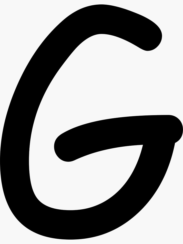 "The Letter G - Comic Sans" Sticker for Sale by etlinguae | Redbubble