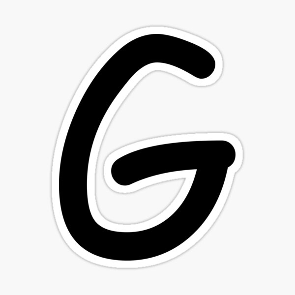 "The Letter G - Comic Sans" Sticker for Sale by etlinguae | Redbubble