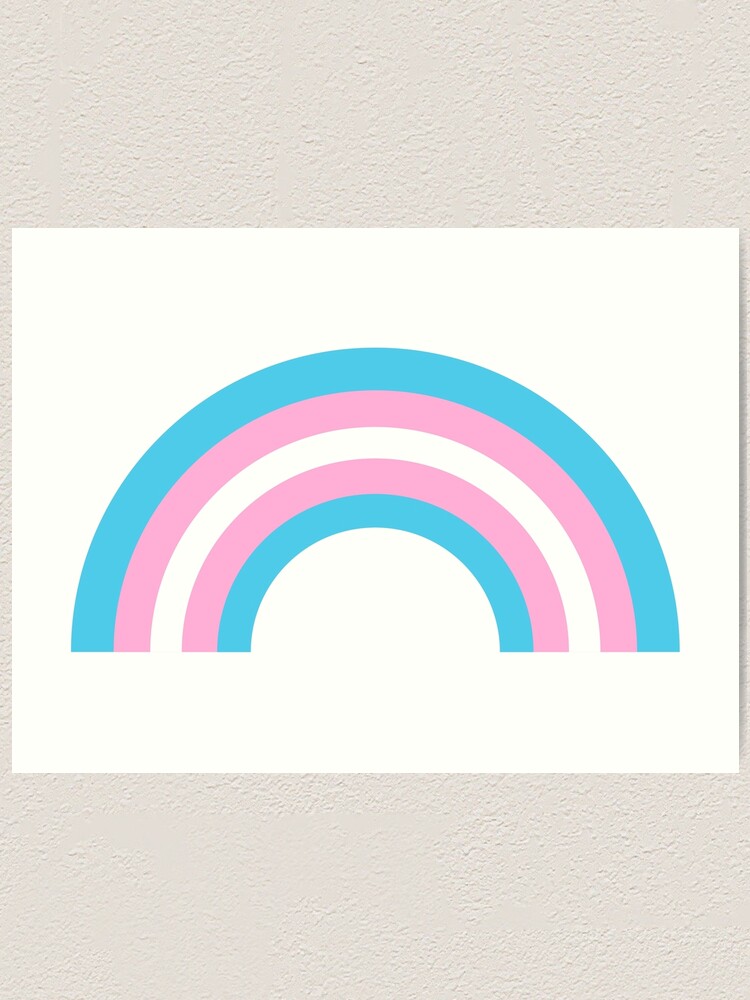 "Transgender Rainbow Flag" Art Print for Sale by elishamarie28 | Redbubble