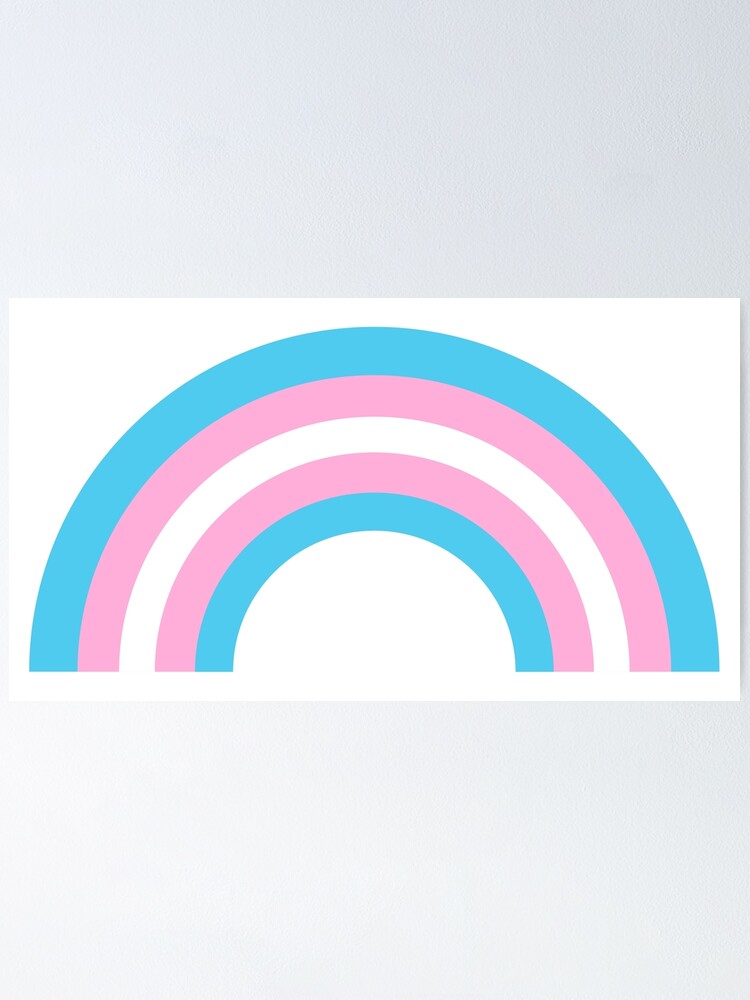 "Transgender Rainbow Flag" Poster by elishamarie28 | Redbubble