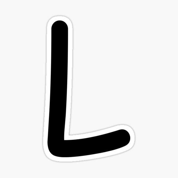 "The Letter L - Comic Sans" Sticker for Sale by etlinguae | Redbubble