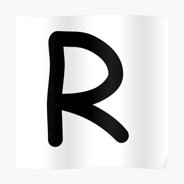 "The Letter R - Comic Sans" Poster for Sale by etlinguae | Redbubble