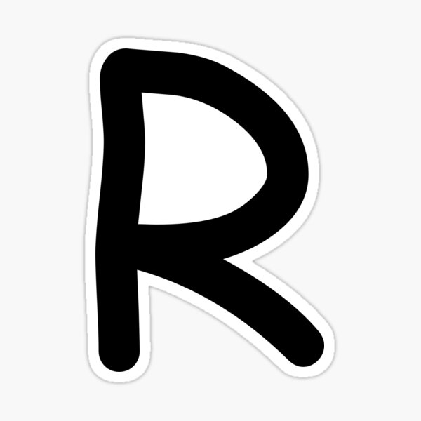 "The Letter R - Comic Sans" Sticker for Sale by etlinguae | Redbubble