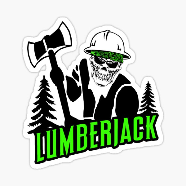 "Lumberjack;" Sticker by StickerApe | Redbubble