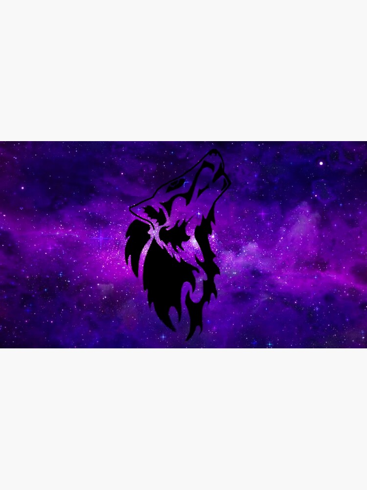 "Purple galaxy wolf" Poster for Sale by Blackwolf7 | Redbubble