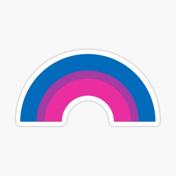 Bisexual Pride Rainbow Flag Sticker By Elishamarie28 Redbubble