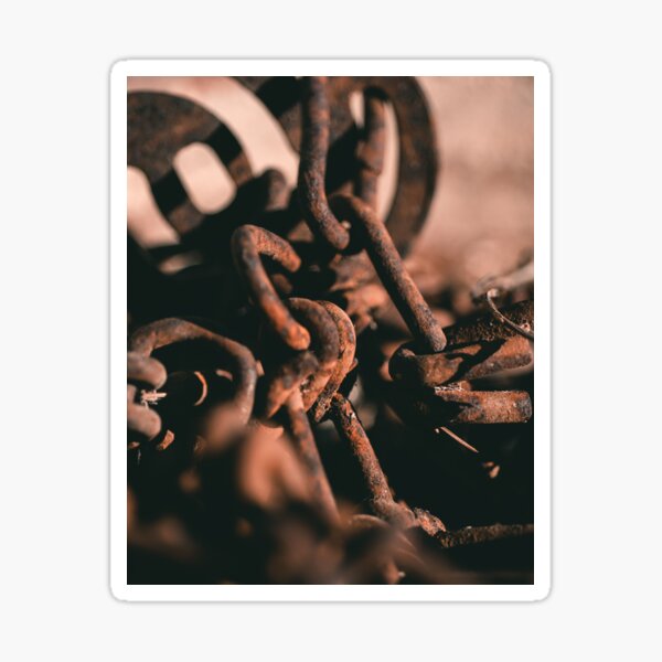 "Rusting Chains" Sticker for Sale by Luigi-Veggetti | Redbubble