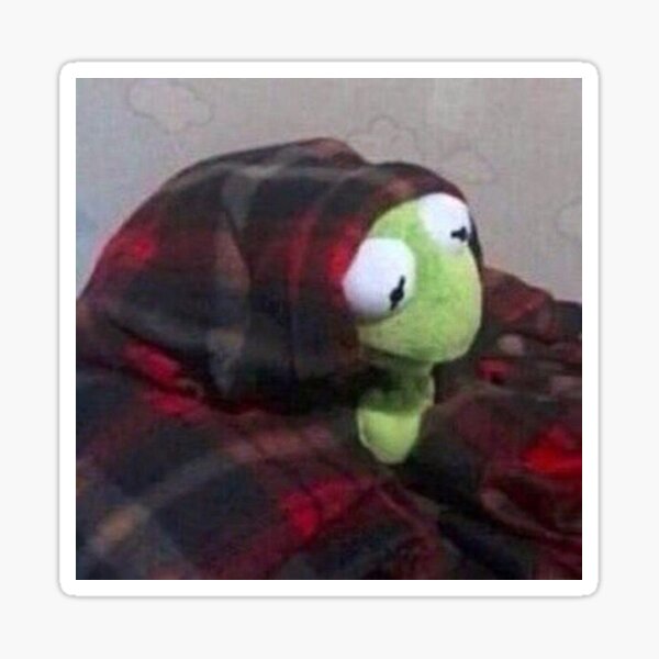 "sad kermit" Sticker for Sale by nidahm | Redbubble