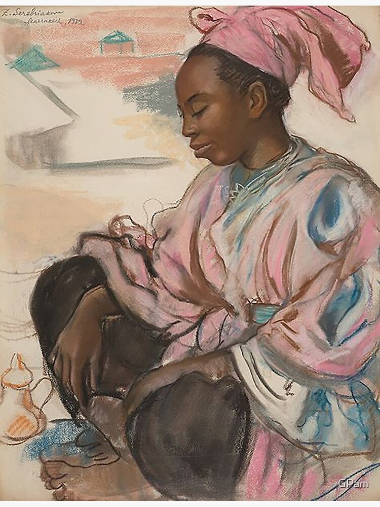 "Girl In Pink - Zinaida serebriakova" Poster for Sale by GPam | Redbubble