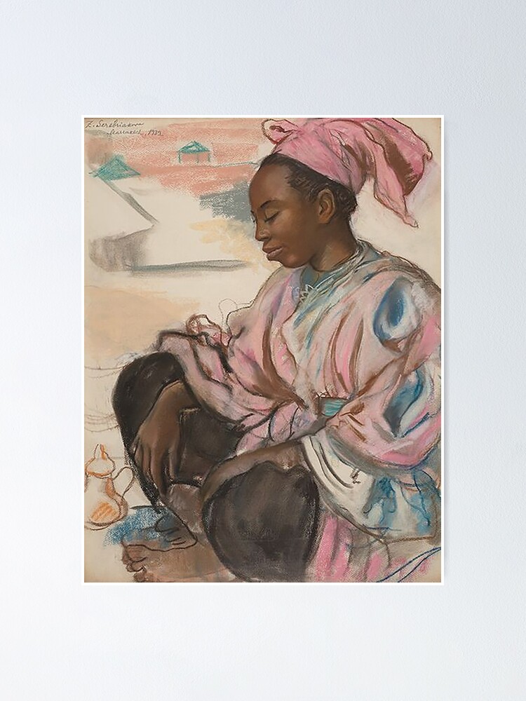 "Girl In Pink - Zinaida serebriakova" Poster for Sale by GPam | Redbubble