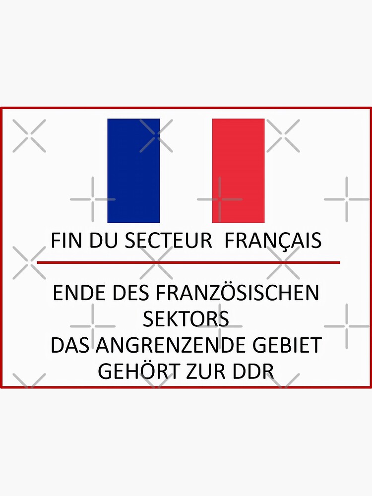 "End of French Sector Berlin" Poster for Sale by Coldwarpod | Redbubble