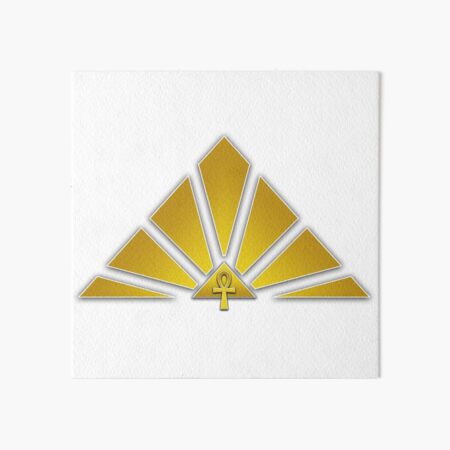 Lámina rígida «Pirámide de la coalición galáctica protiana» de Gold22karat | Redbubble