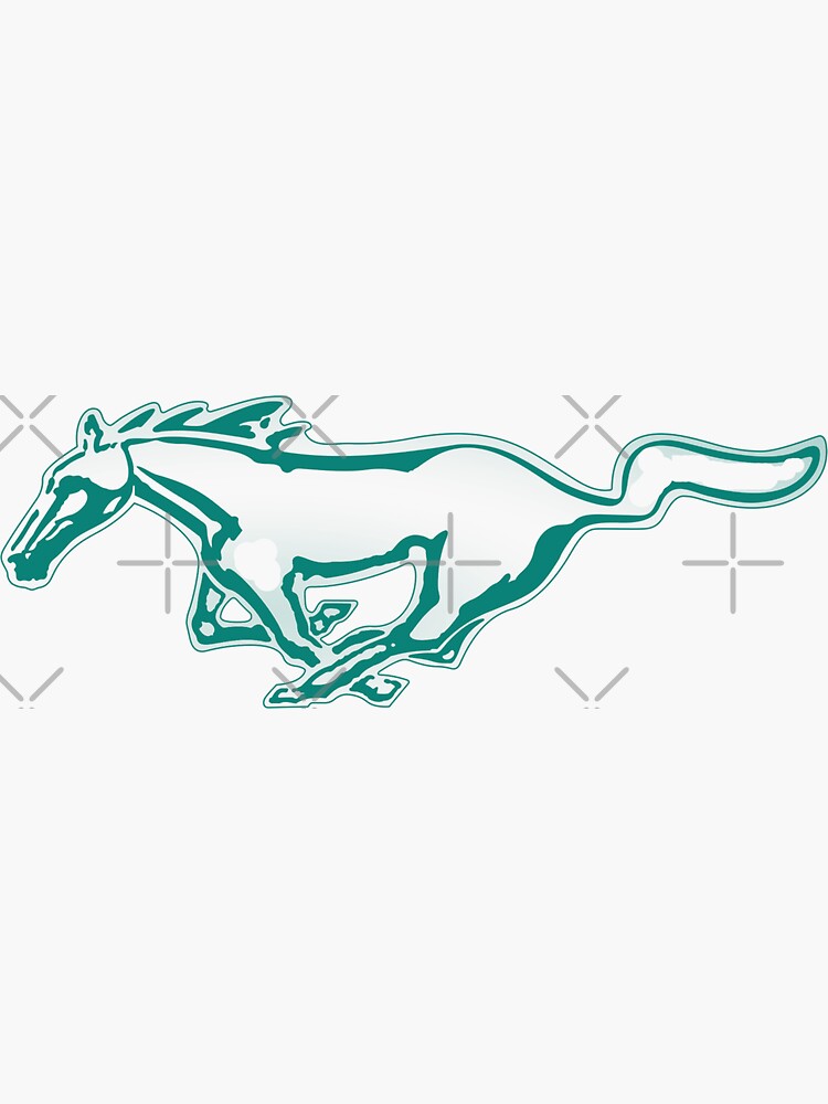"Mustang Mach-E Neon | Ride the Electric Pony" Sticker for Sale by ...