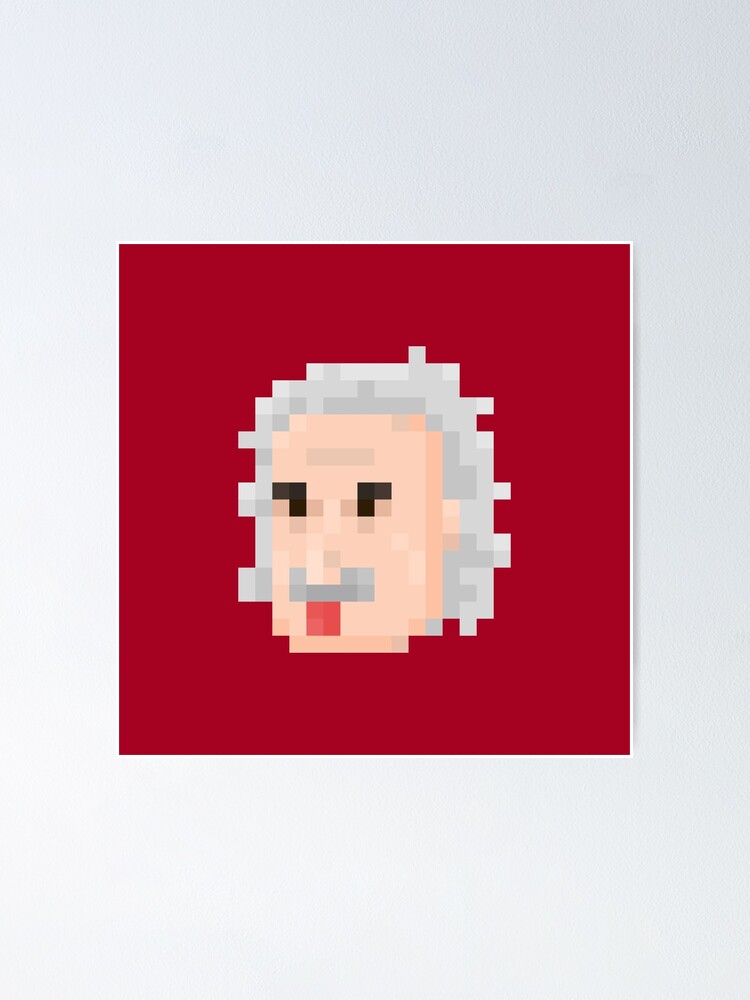 "Albert Face" Poster by pixelfaces | Redbubble