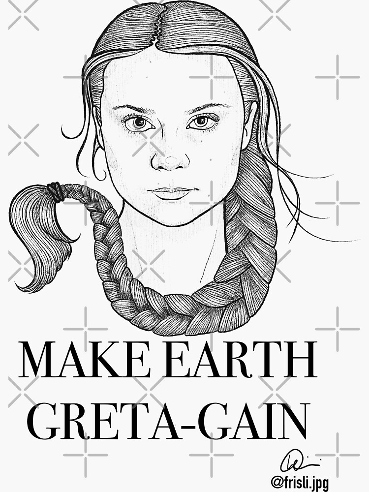 Greta Sticker By Emmafrisli Redbubble