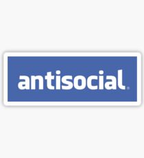 Antisocial: Stickers | Redbubble