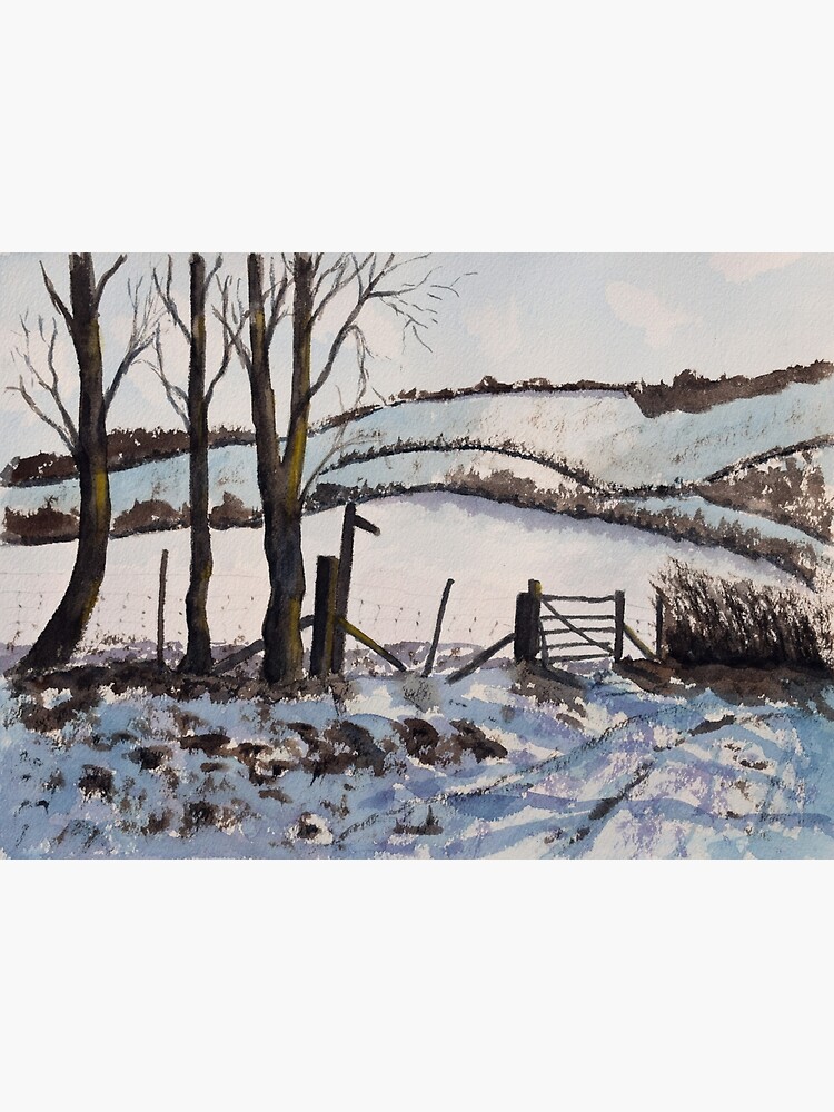 "Winter Scene by John Rees" Greeting Card for Sale by HurstPainters ...