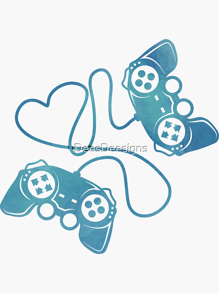 "Gaming Couple Game Controller LGBT MM" Sticker by DeesDeesigns | Redbubble