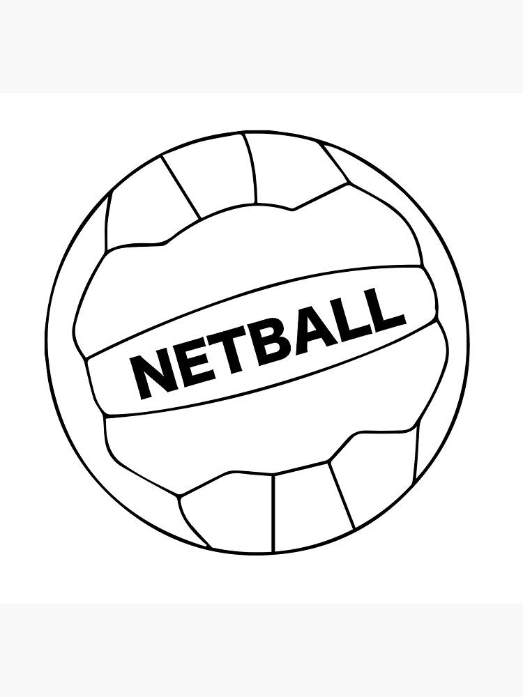 "netball sticker" Sticker for Sale by zomw | Redbubble