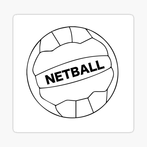 "netball sticker" Sticker for Sale by zomw | Redbubble