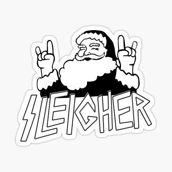 " Santa goes Metal Santa Sleigher Funny Christmas for Metalheads ...