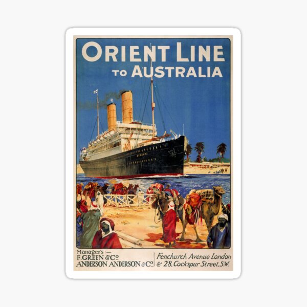 "Orient Line to Australia 1909-1916" Sticker for Sale by anmm | Redbubble