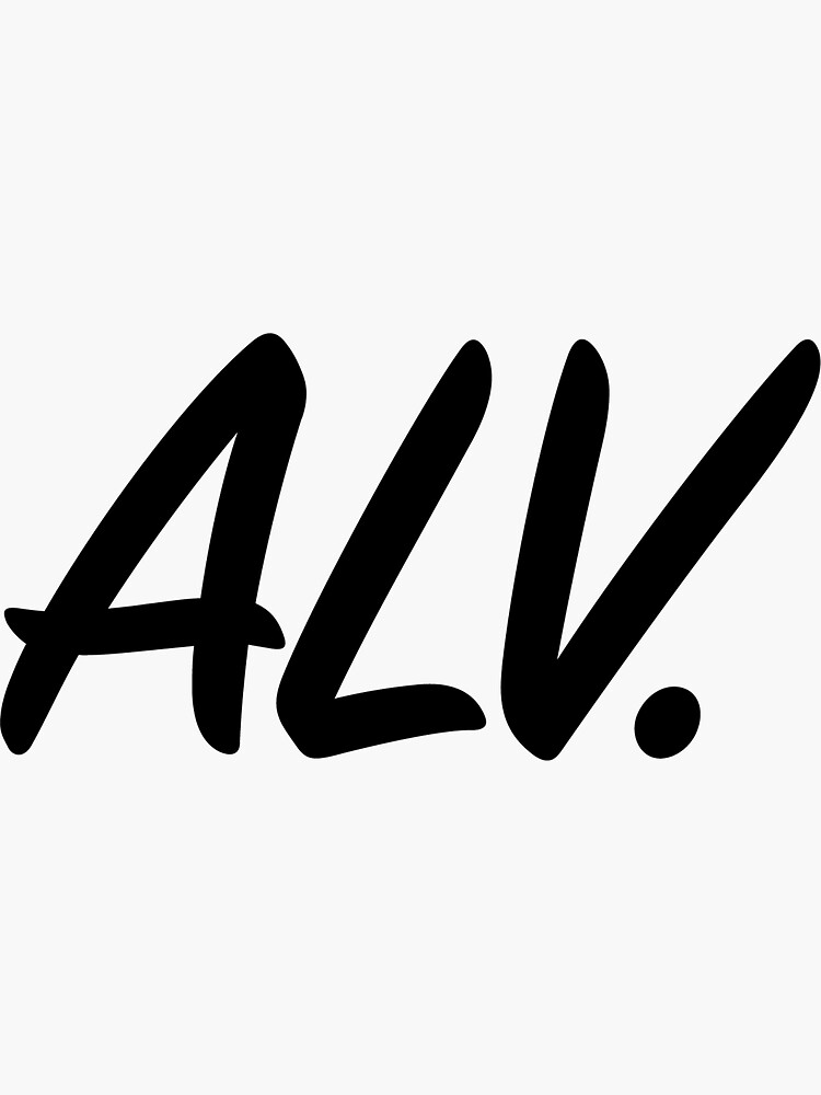 "ALV" Sticker for Sale by Sujeiry | Redbubble