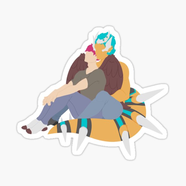 "Azazel and Eden" Sticker for Sale by LunaLuck2 | Redbubble