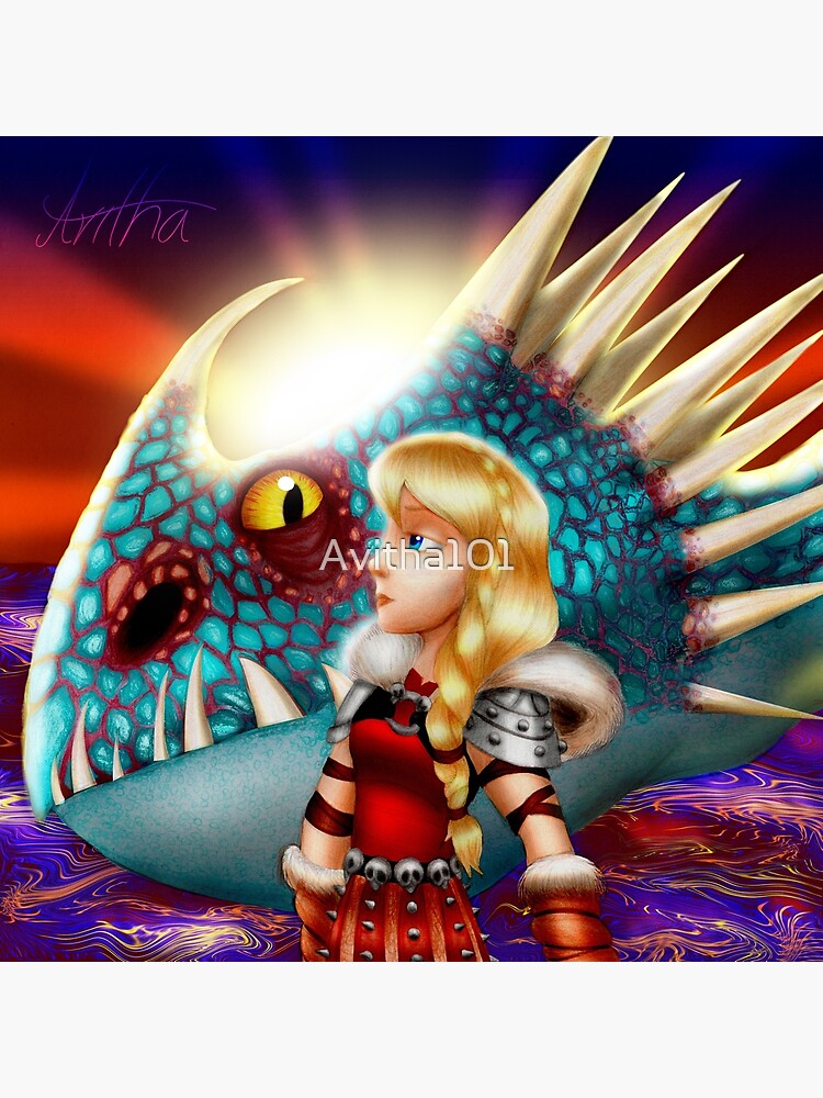 Astrid and Stormfly Premium Matte Vertical Poster sold by DanieGraham ...