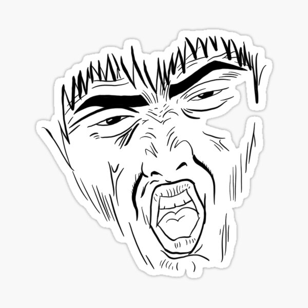 "GTO ONIZUKA FACE" Sticker by Rimkidd | Redbubble