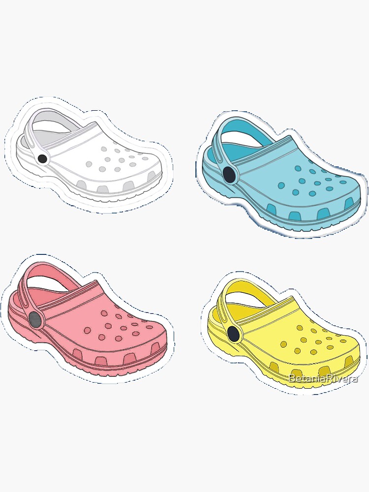 "Crocs Stickers" Sticker by BetaniaRivera | Redbubble