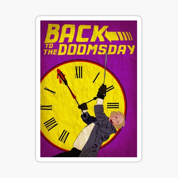 "Back to the Doomsday" Sticker by ericgularte | Redbubble