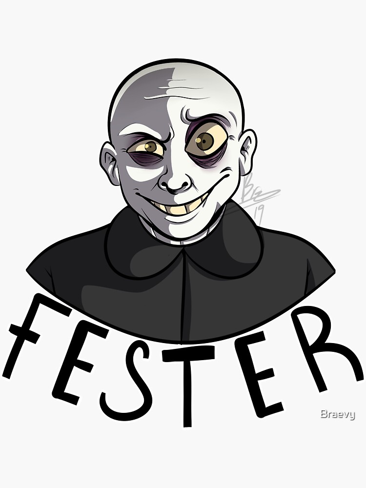 "Fester" Sticker for Sale by Braevy | Redbubble
