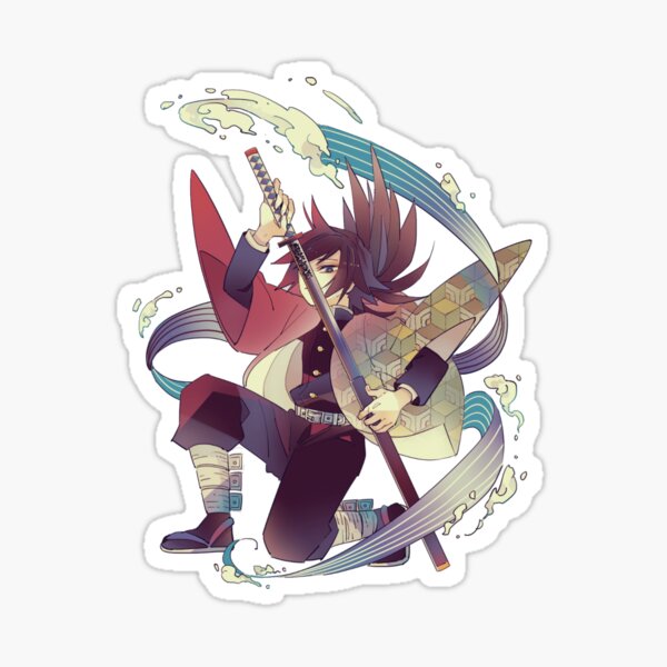 Demon Slayer Giyu Stickers | Redbubble