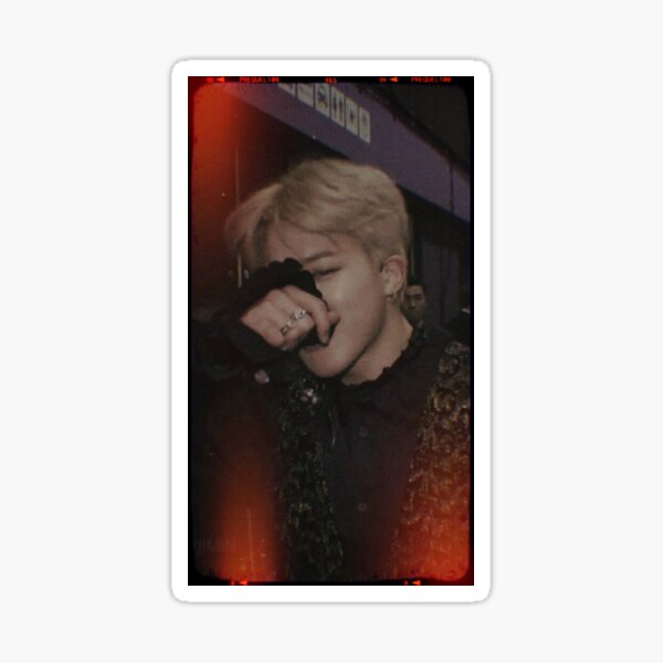 "BTS Jimin" Sticker by Lunarxci | Redbubble