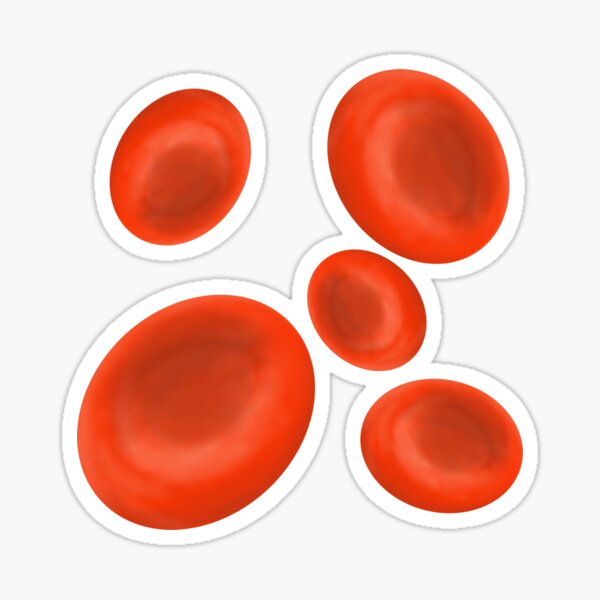 "Red Blood Cells Pattern" Sticker for Sale by BundaBear | Redbubble