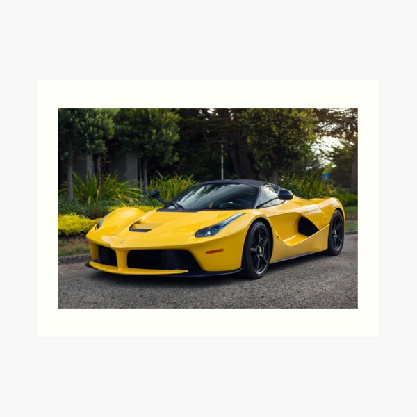 "Yellow Ferrari LaFerrari" Art Print by dcoynepics | Redbubble