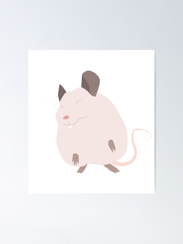 "Simple flat cute mouse" Poster by perykl | Redbubble