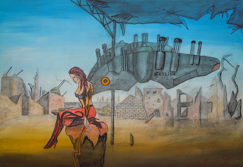 "Machine Gun Fairy" by Juhan Rodrik | Redbubble