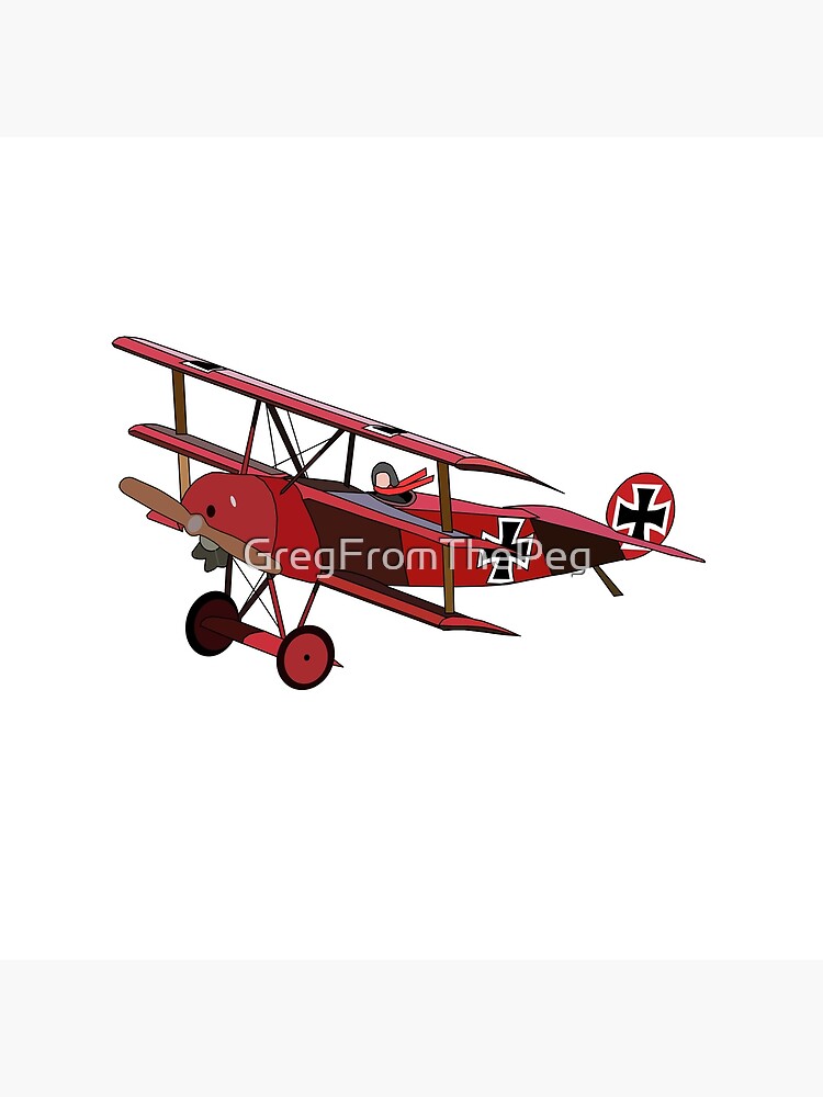 "The Red Baron and his Fokke Dr1 Triplane" Poster for Sale by ...